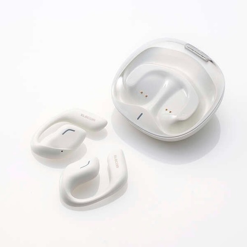 エレコム（ELECOM） オープンイヤー型ワイヤレスイヤホン LBT-OWS01WH スノーホワイト｜【ハンズネットストア】