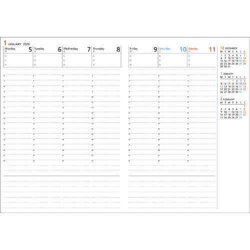 【2026年1月始まり】 コクヨ（KOKUYO） キャンパスダイアリー セミB5 ウィークリーバーチカル ニ-CWVLS-B5-26 薄茶 月曜始まり｜【ハンズネットストア】